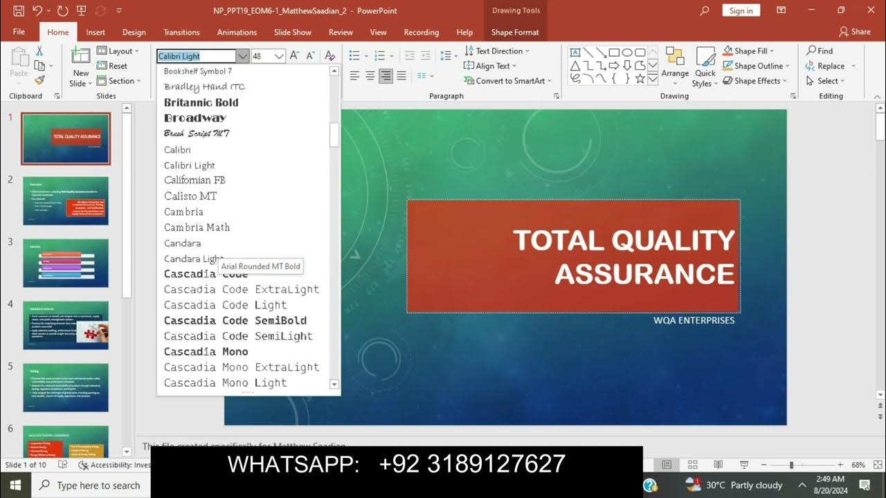 PowerPoint 2019 | Module 6: End of Module Project 1 - YouTube