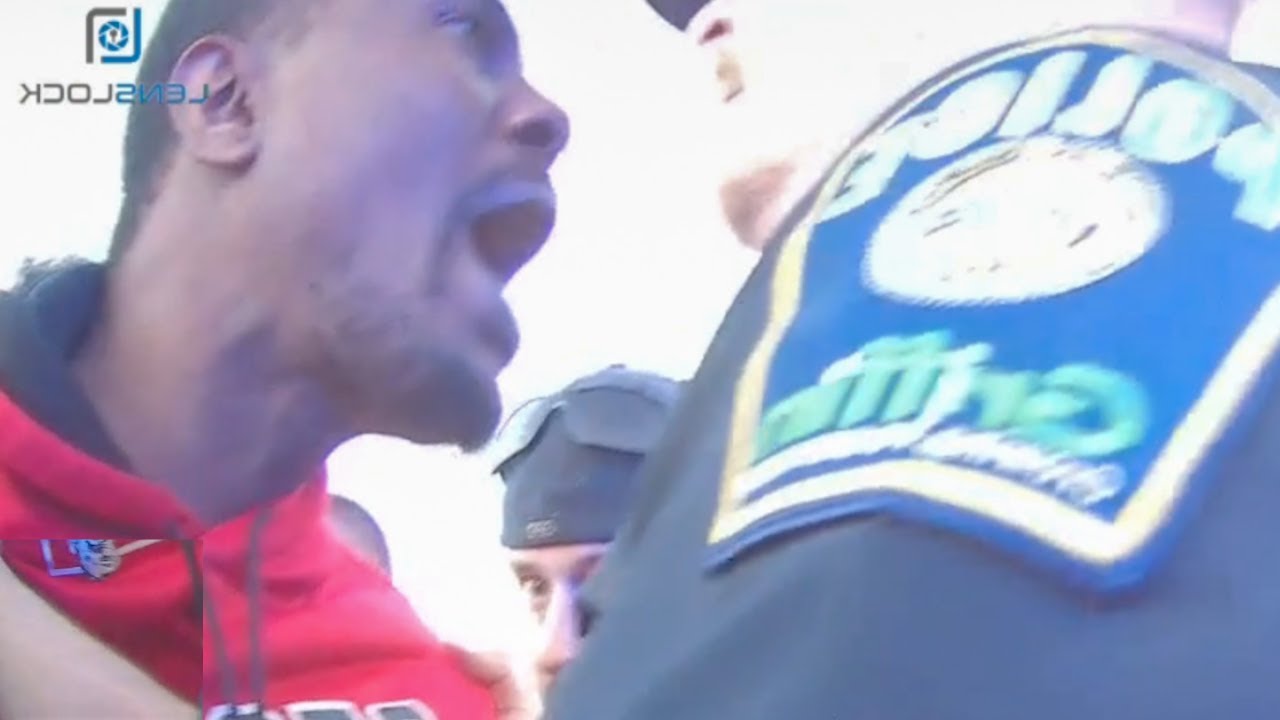 Man Goes Completely Nuts After Running From Police - YouTube