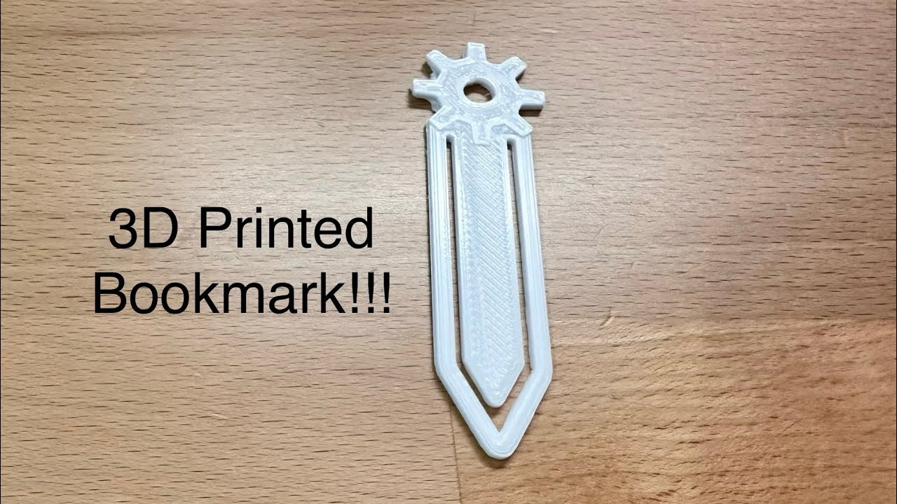 Timelapse and review of 3D printed bookmark. Comment “STL FILE” for the ...