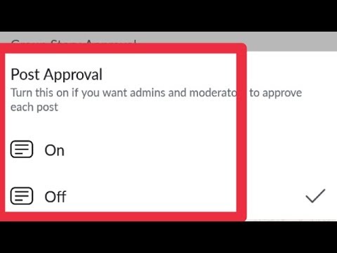 Facebook || How To Use Post Approval Option In Facebook Group - YouTube