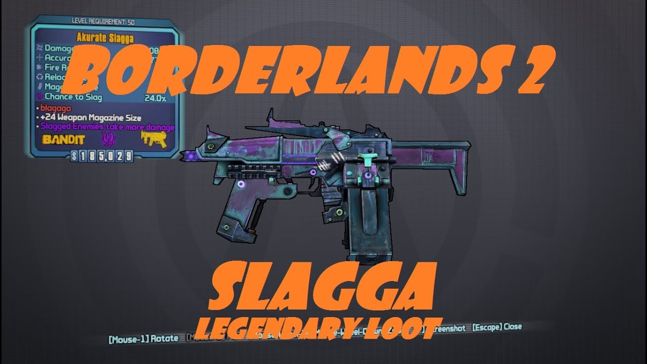 Borderlands 2 Легендарный Лут - Slagga - YouTube