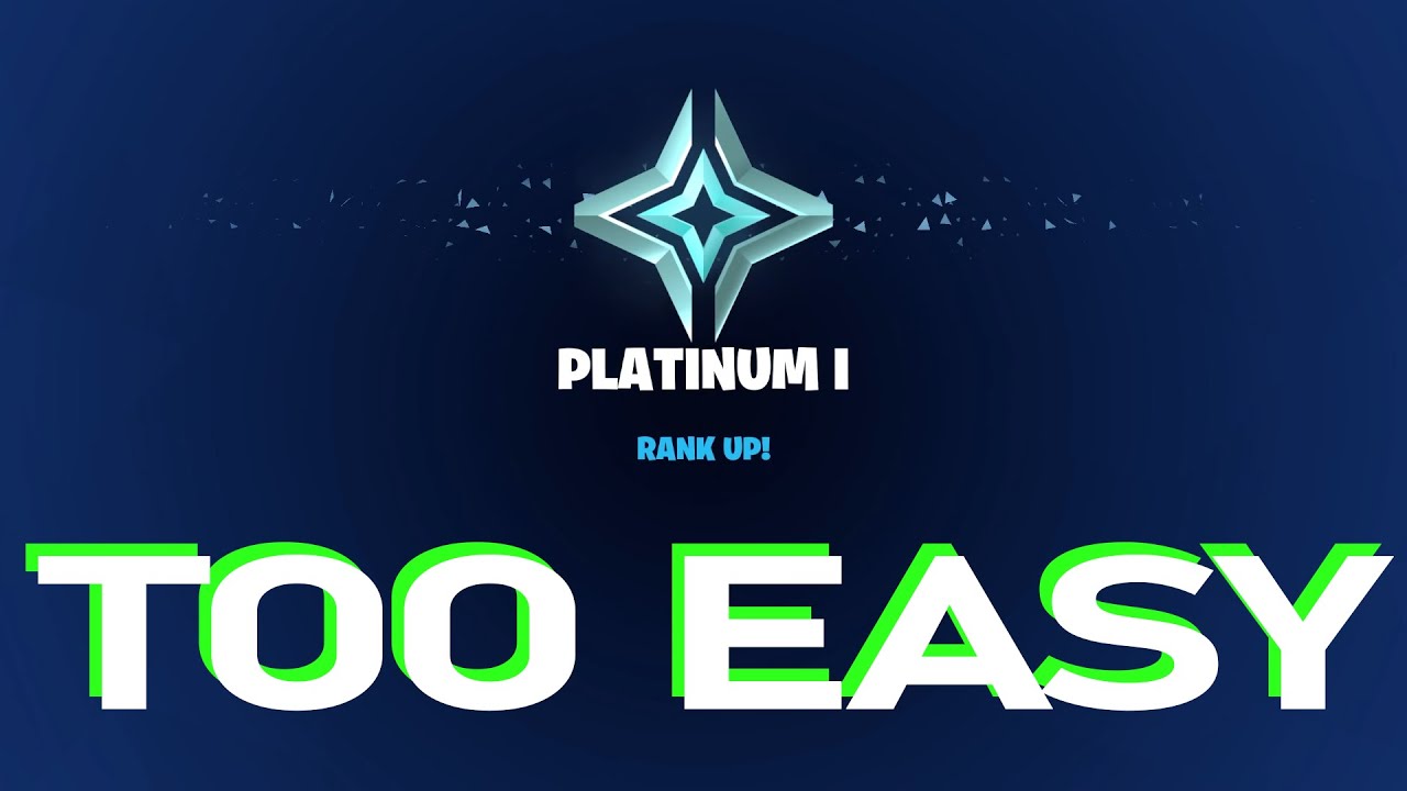 Finally Getting Platinum (The easiest way possible) | Fortnite - YouTube