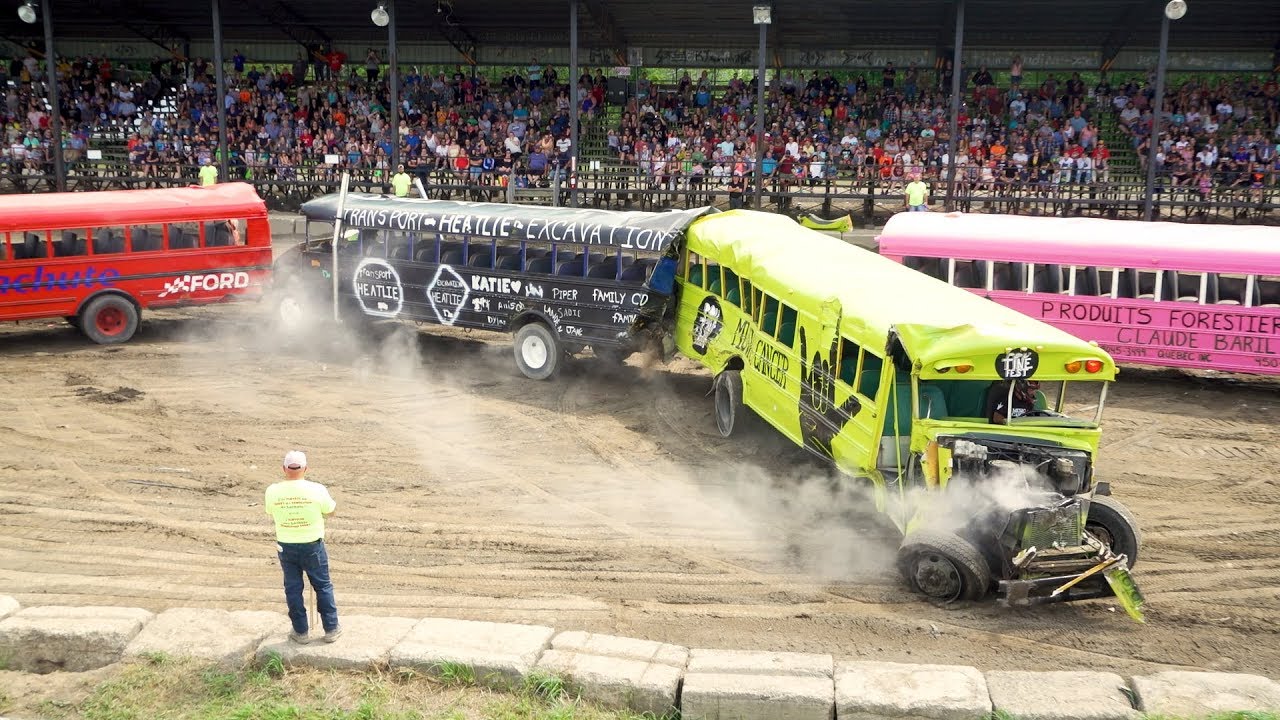Demolition derby - BUS - Autobus (Lachute 2019) - YouTube