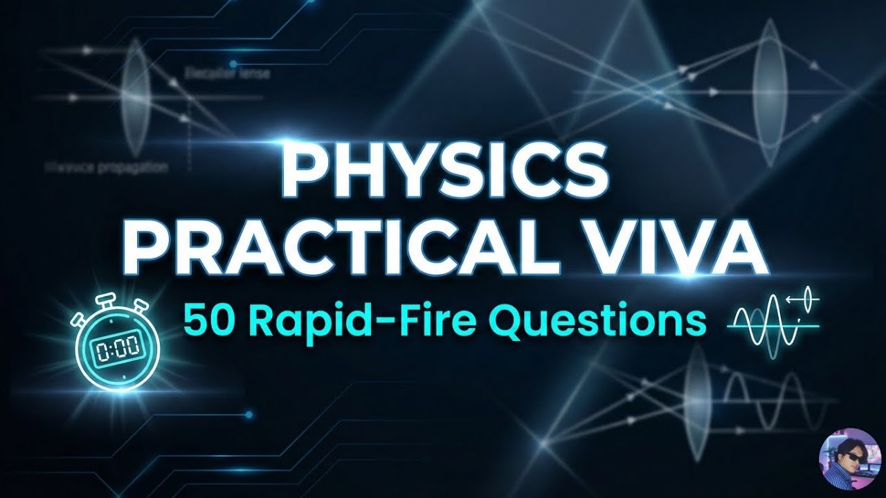 Class 12 Physics Practical Viva 2025–26 | 50 Rapid-Fire Questions ...