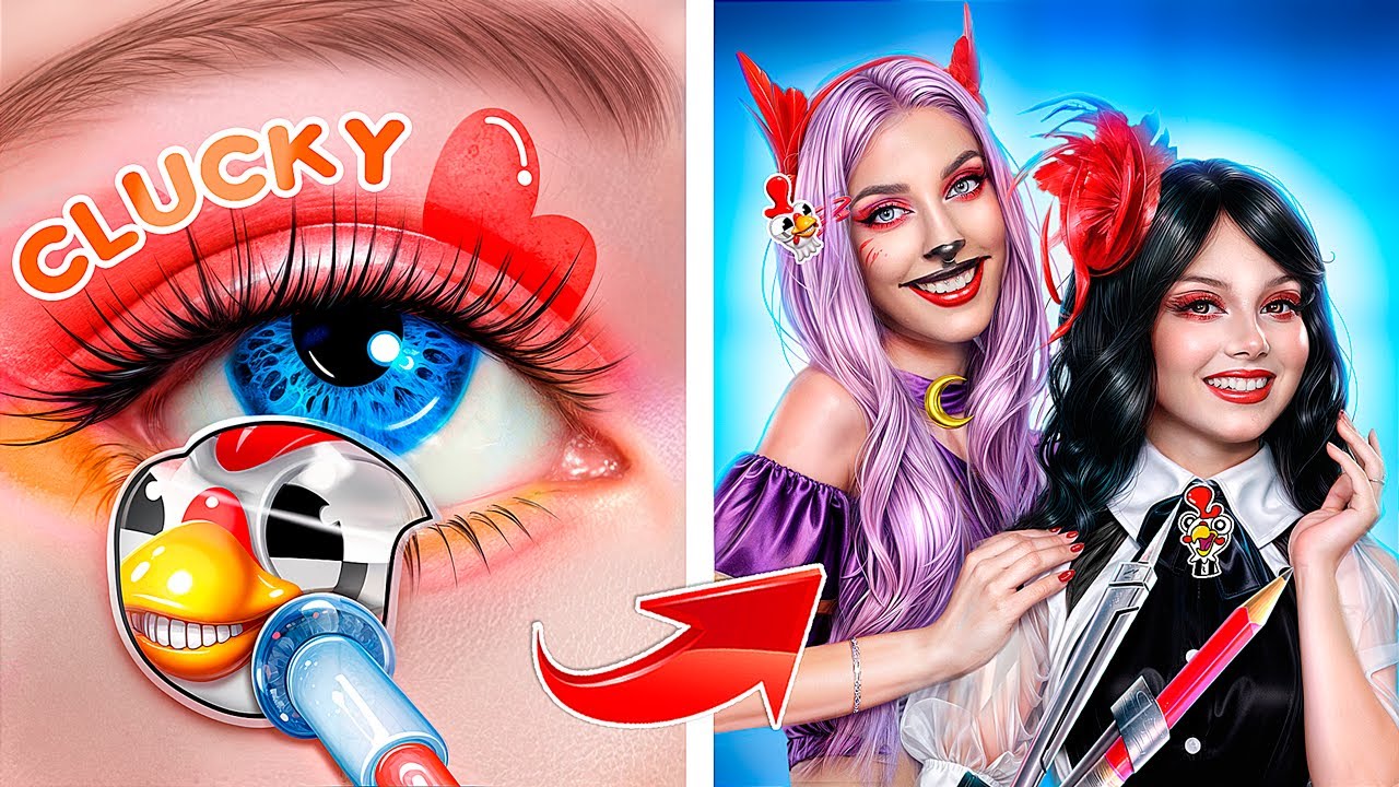 Comment Devenir Clucky! De Catnap et Miss Circle au Relooking en Clucky ...