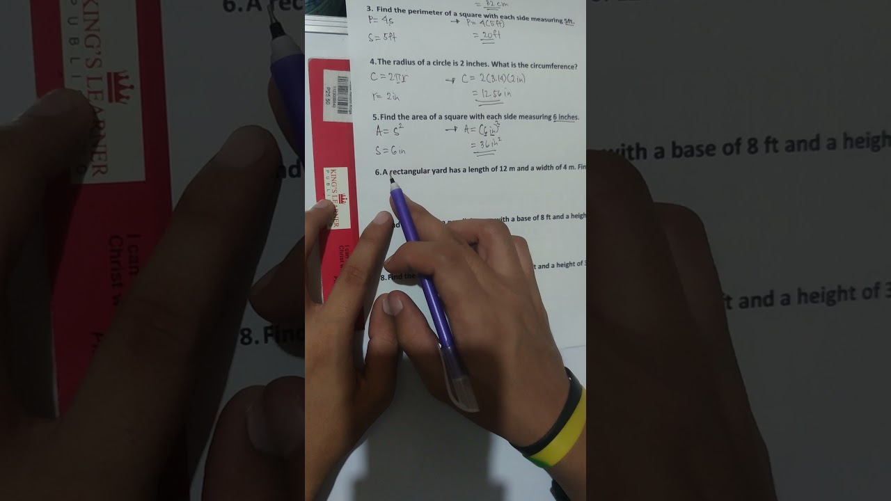 Area and Perimeter of Two Dimensional Geometric Shapes - YouTube