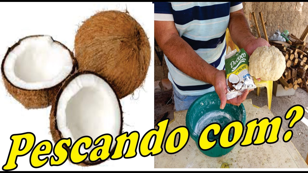 Pescando com massa de coco a pescaria foi incrível - YouTube