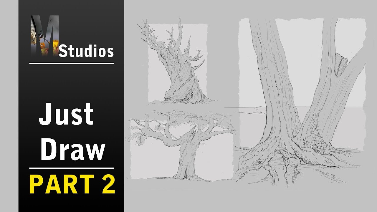 Just Draw - Part 2: Drawing trees from reference - YouTube