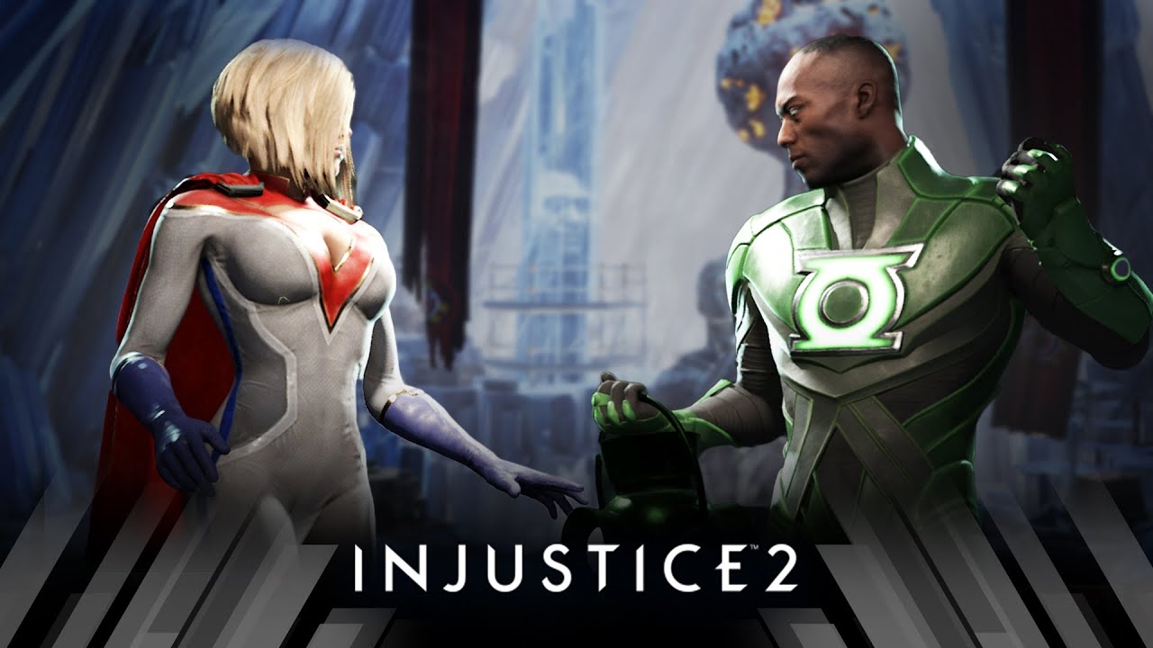 Injustice 2 - Power Girl Vs John Stewart (Very Hard) - YouTube