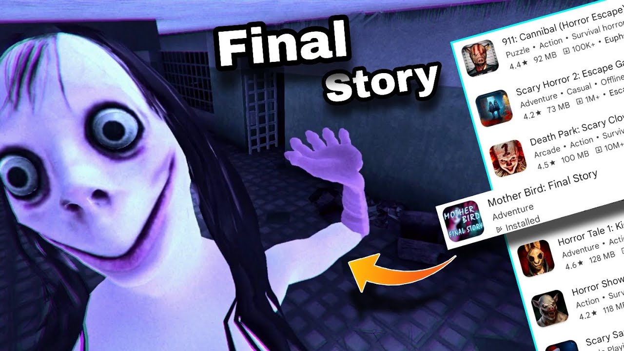 Mother Bird Final Story | momo horror game | full gameplay in hindi ...