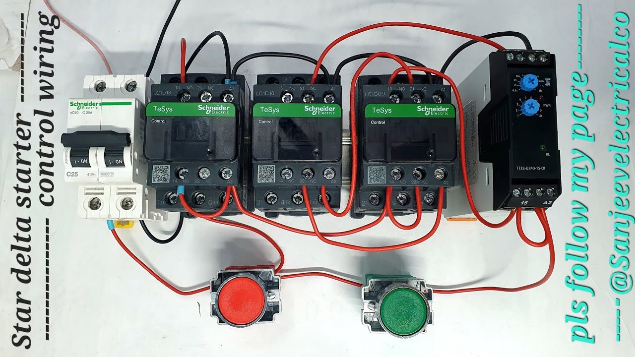 Star delta starter control wiring diagram, star delta starter, # ...