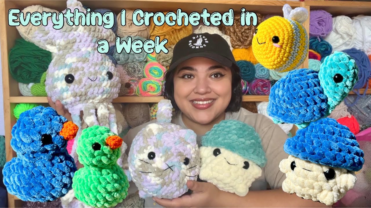 What I Crocheted In A Week #36 // Crochet Market Prep // So Many ...