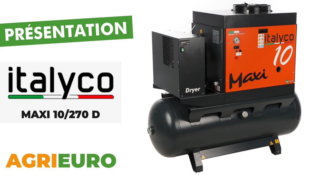 Italyco Maxi 10/270 D - Compresseur rotatif à vis - Présentation du ...