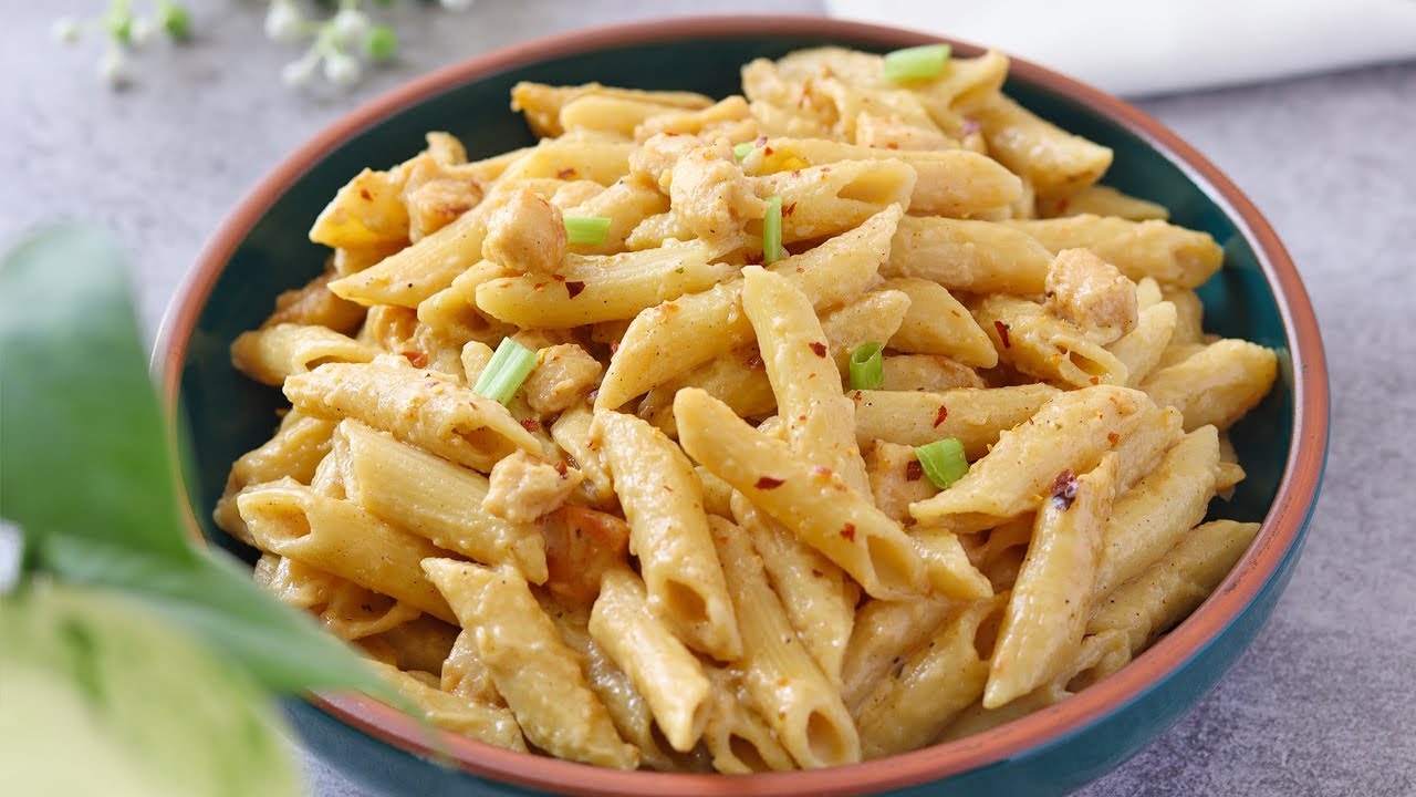 Creamy & Cheesy White Sauce Pasta | Chicken pasta | No bake pasta ...