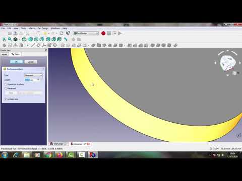 EXTRUDE FREECAD TUTORIAL 1 - YouTube