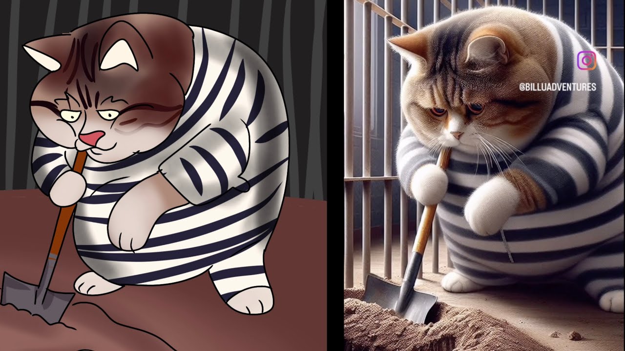 🤣 The cutest cat in prison 😹 let me out 🤣 cat memes - YouTube