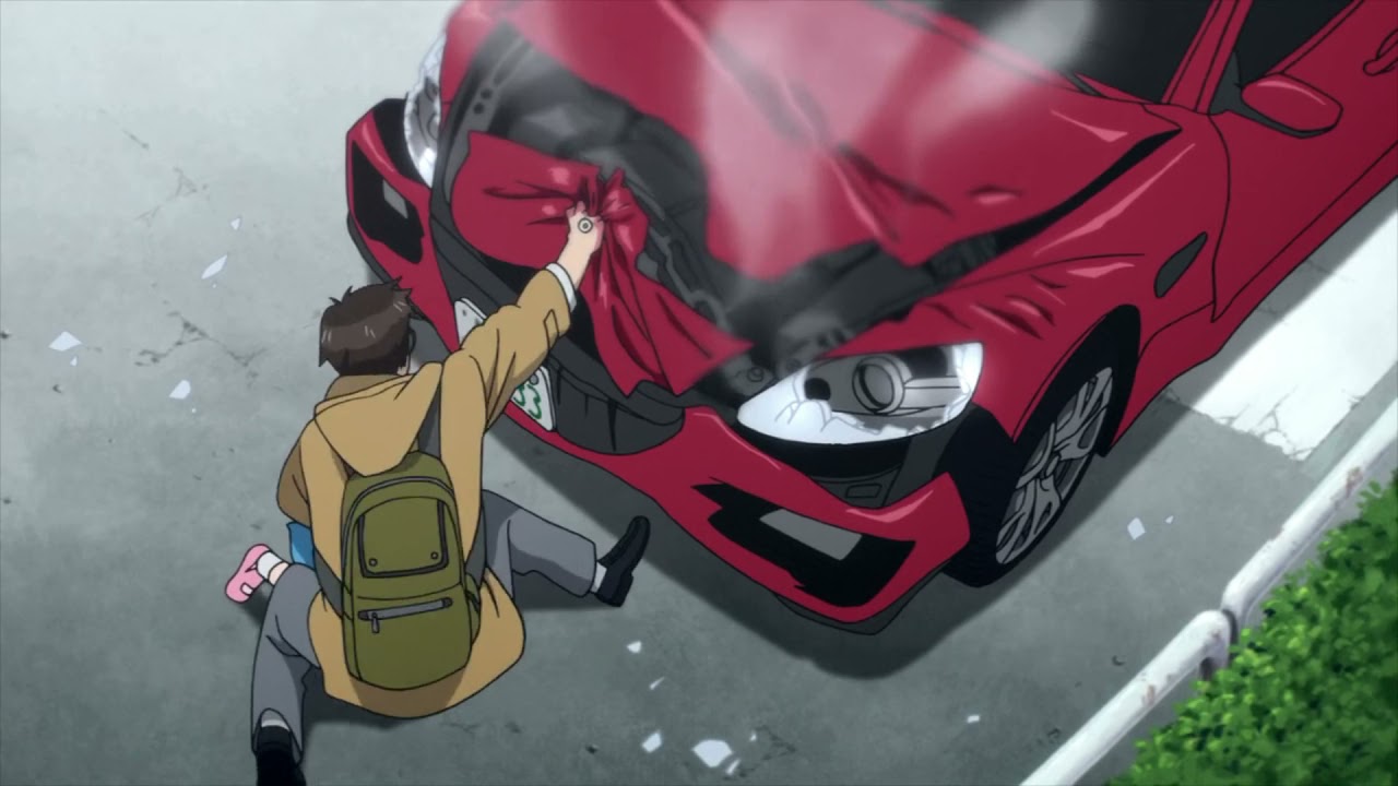 Parasyte The Maxim - Sinichi Saves a Kid from car accident - YouTube