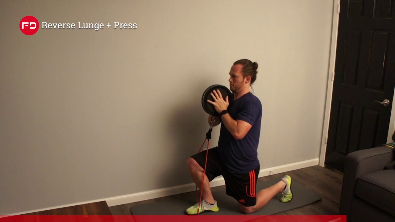Reverse Lunge Press - YouTube