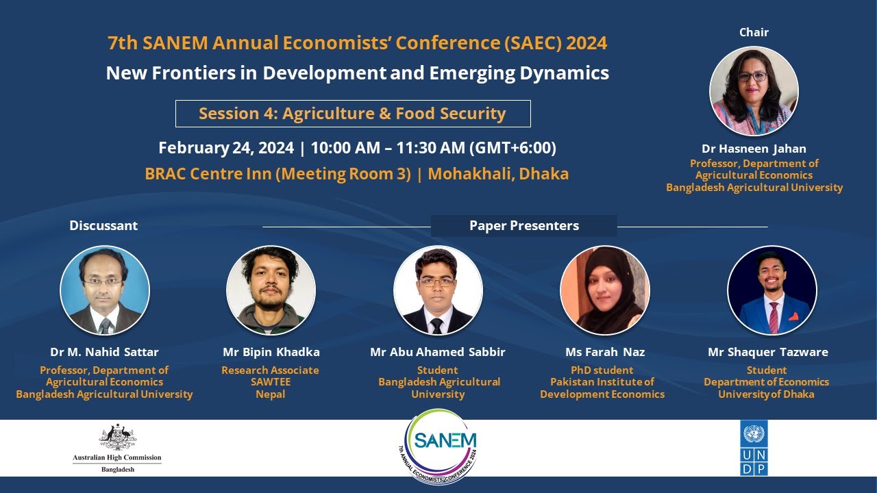 Breakout Session 4 | Agriculture & Food Security | 7th SAEC | 24 February 2024 - YouTube