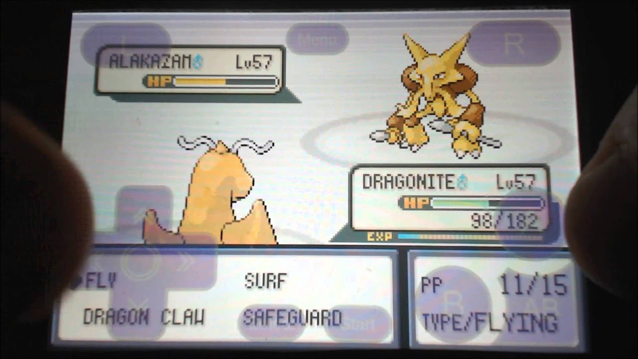 Pokemon Firered Champion Blue FIGHT!!! - YouTube