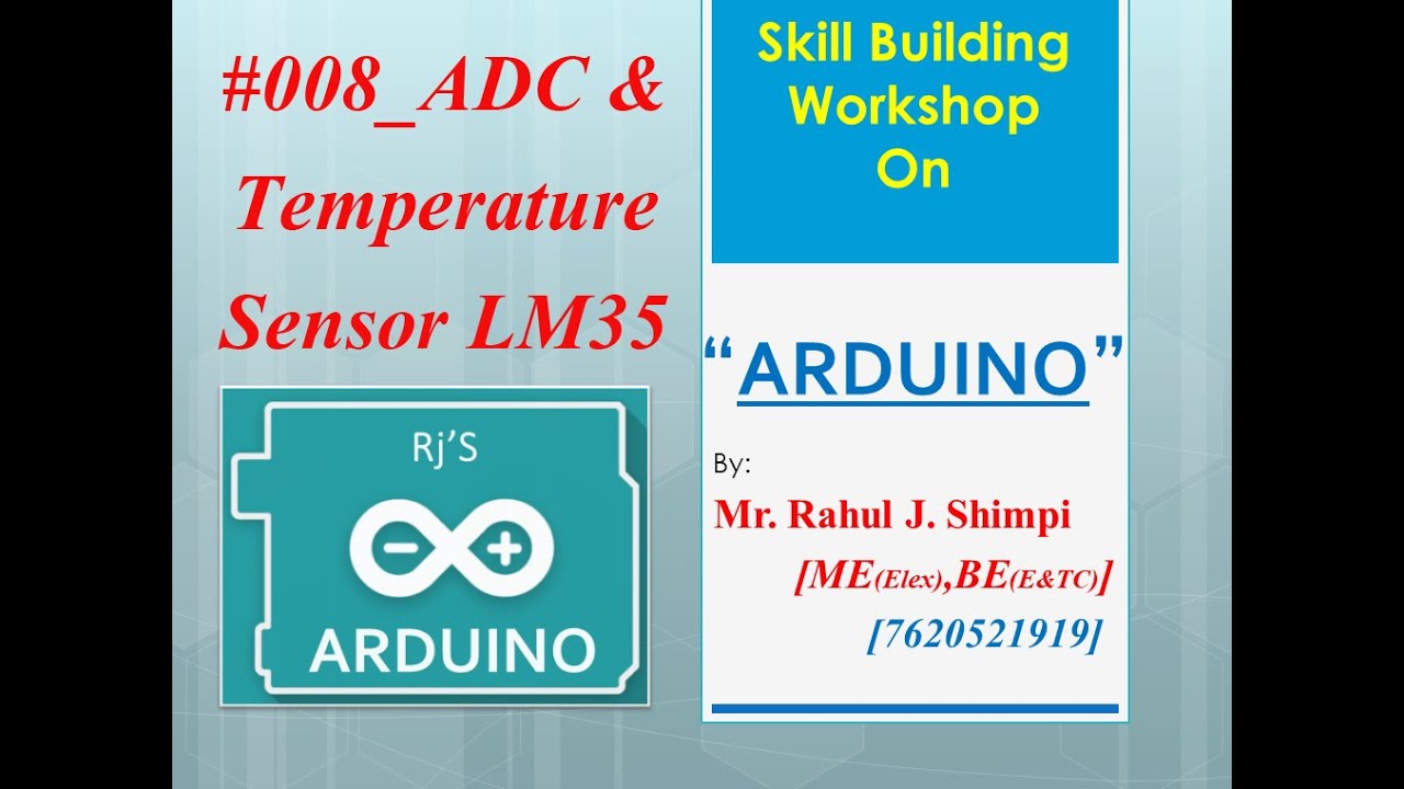Arduino ADC & Temperature Sensor LM35 #008 - YouTube
