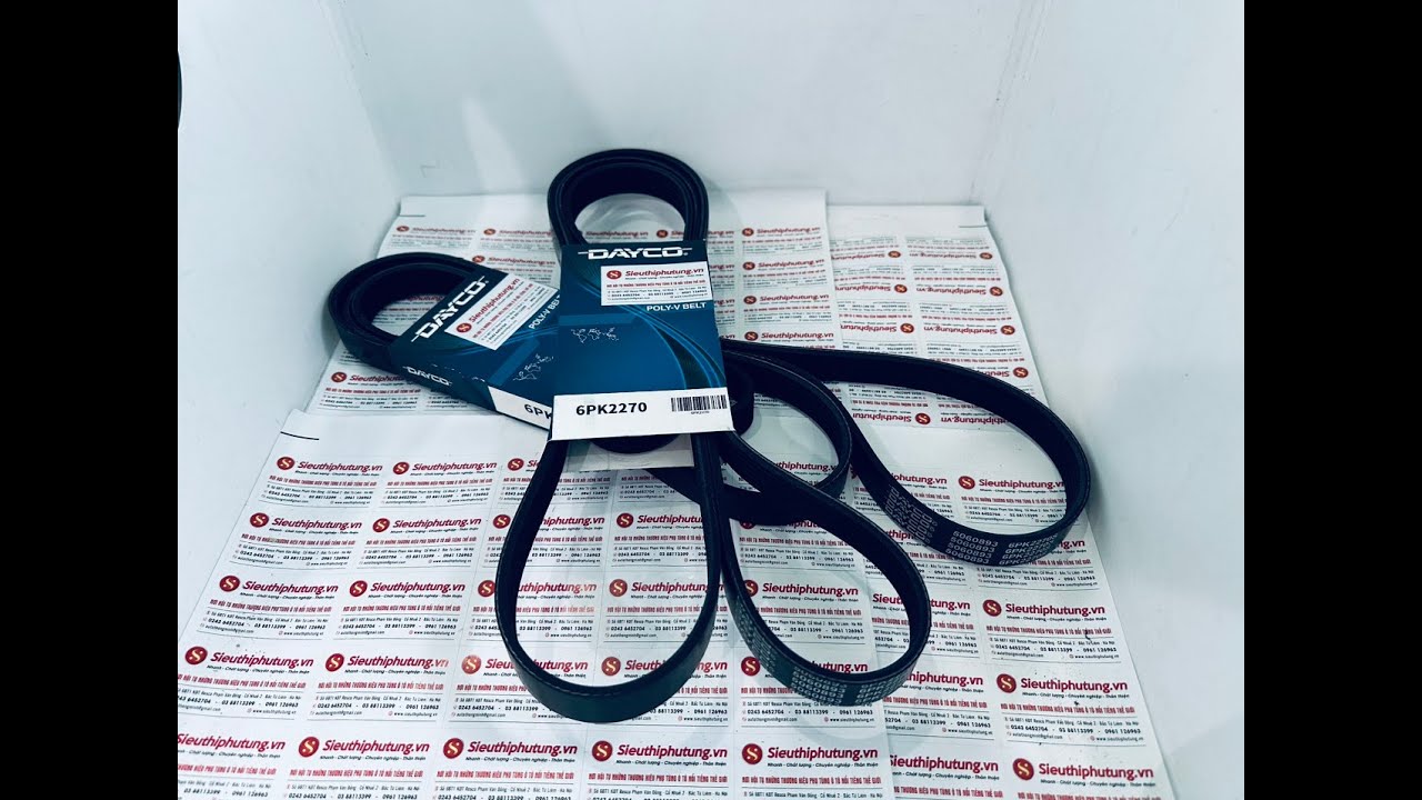 Dây curoa tổng xe MG HS 2.0T 6PK2270 - YouTube