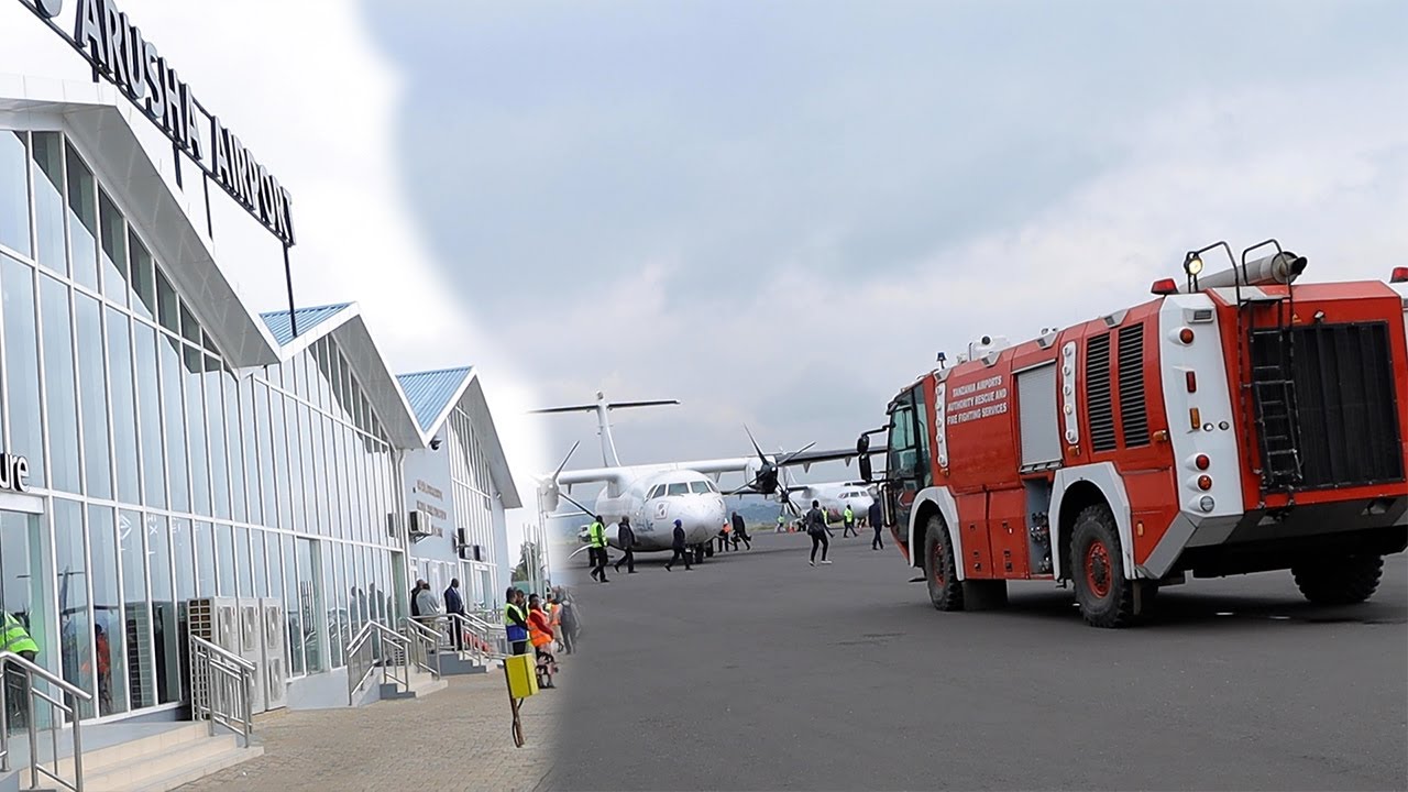 TAARIFA MPYA UWANJA WA NDEGE ARUSHA, MKURUGENZI ASHUHUDIA NDEGE MPYA ...