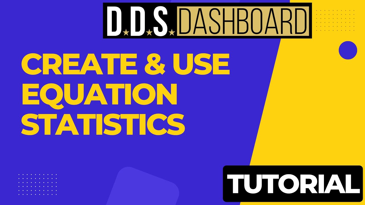 Equation Stat Tutorial - YouTube