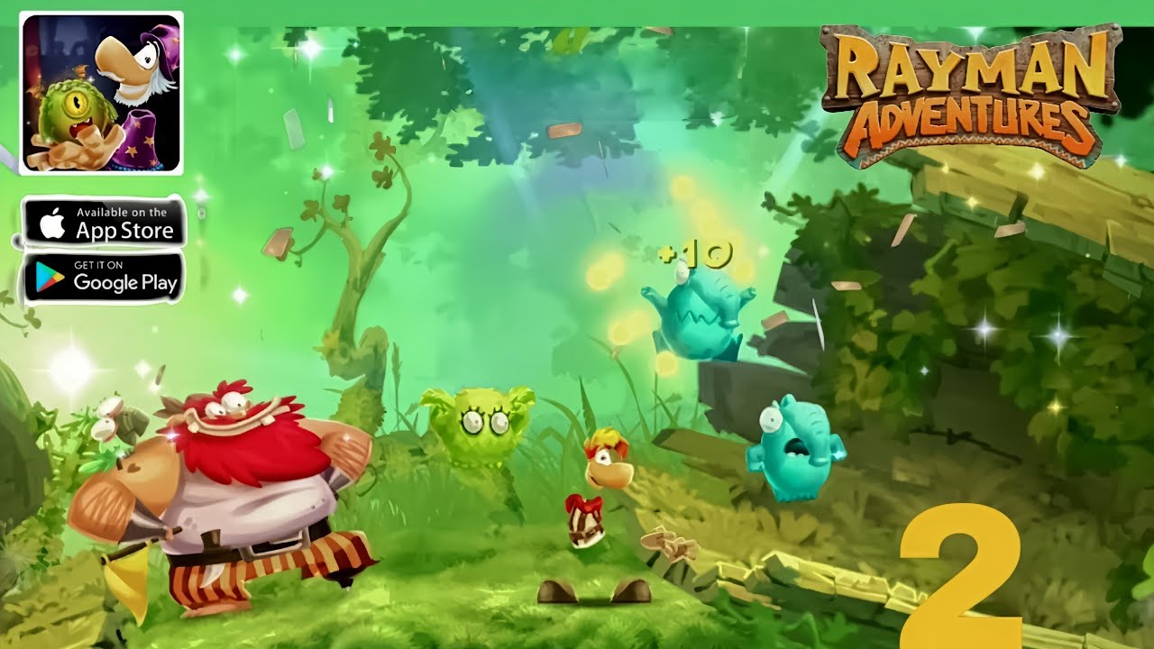 RAYMAN ADVENTURES Gameplay Walkthrough Part 2 ((ios, Android - YouTube