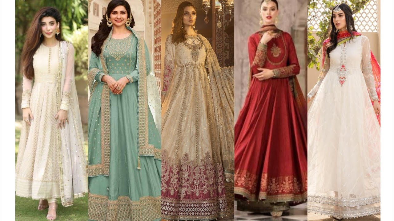 #2022# latest beautiful stylish anar kali frocks for girl - YouTube