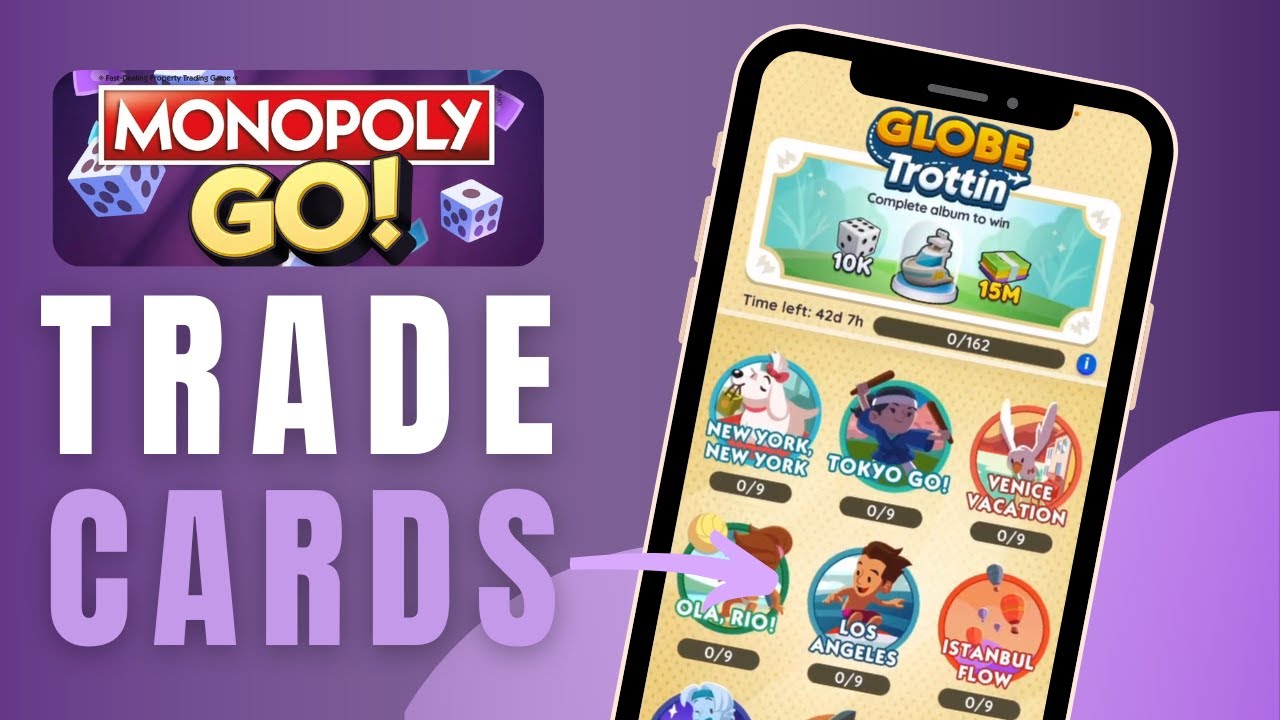 How To Trade Cards In Monopoly Go (Step By Step) - YouTube
