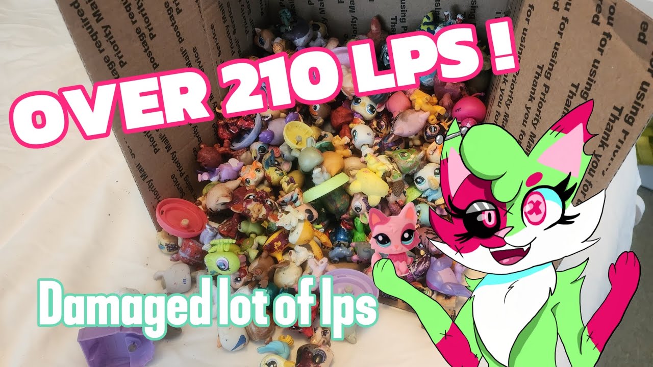 Huge Damged Lot of Littest Pet Shops Over 210 plus lps Unboxing and ...