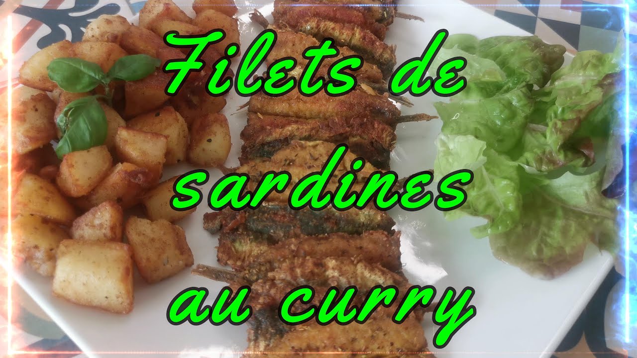Filets de sardines au curry. Sardine fillets with curry. - YouTube