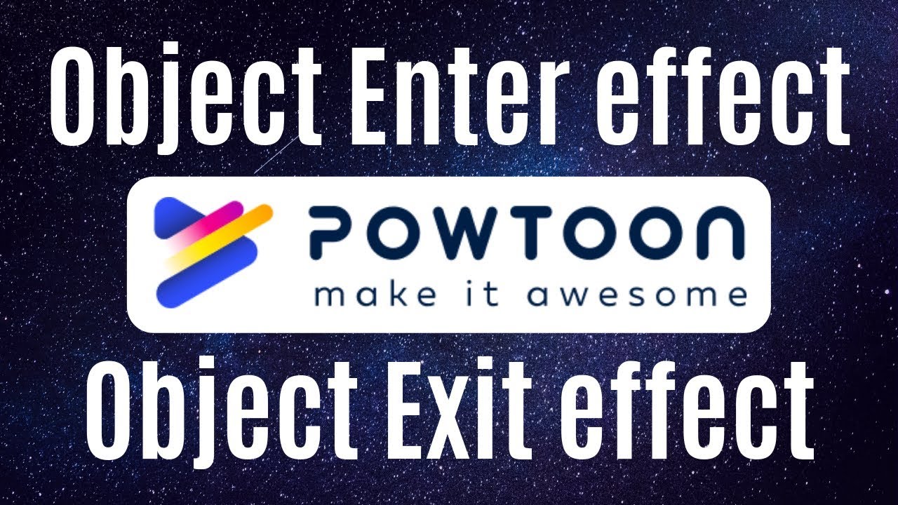 PowToon Tutorial: Enter Exit effect on objects [Easy Animation] - YouTube