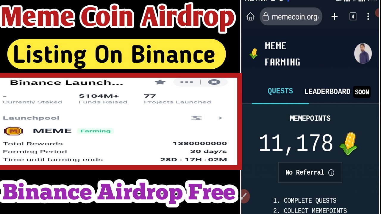 Claim $100 Memecoin🚀|| Memecoin Binance Launchpool 2023🤑|| Binance Free ...