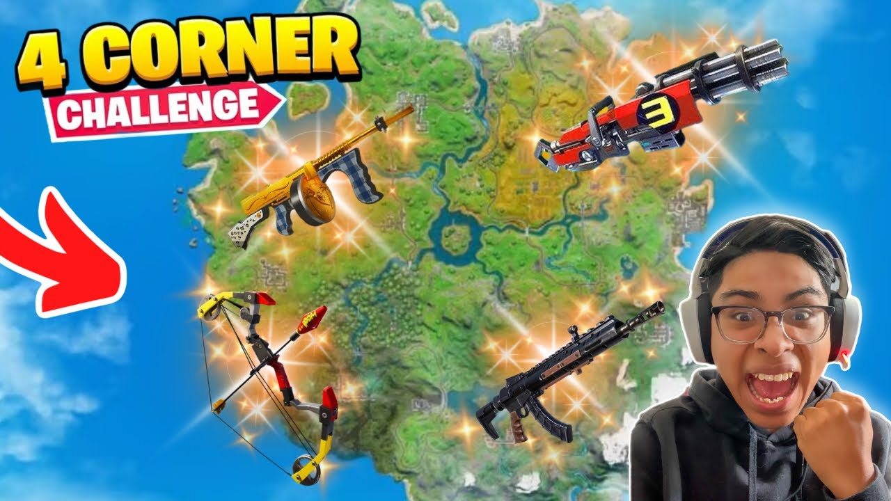 The 4 CORNER Challenge!!! - YouTube