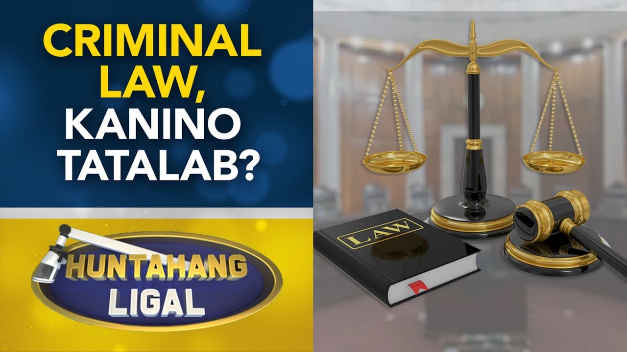 Sa Pilipino lang ba aplikable ang Criminal Law o batas pang-kriminal ng ...
