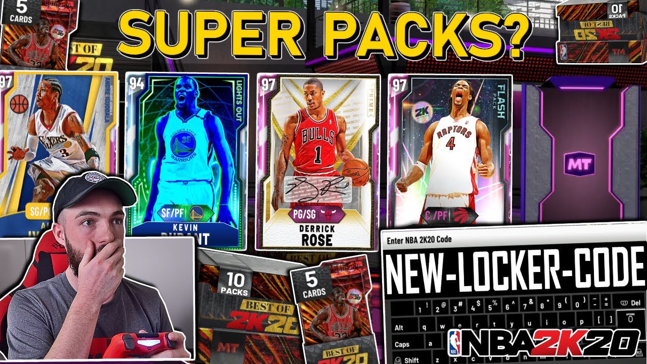 BEST OF 2K20 SUPER PACKS PACK OPENING + NEW FREE LOCKER CODE! (NBA 2K20 ...