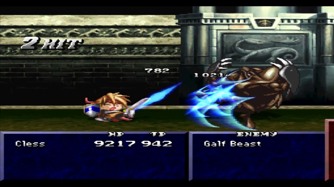Tales of Phantasia (PSX) - Galf Beast (God Difficulty) (28) - YouTube