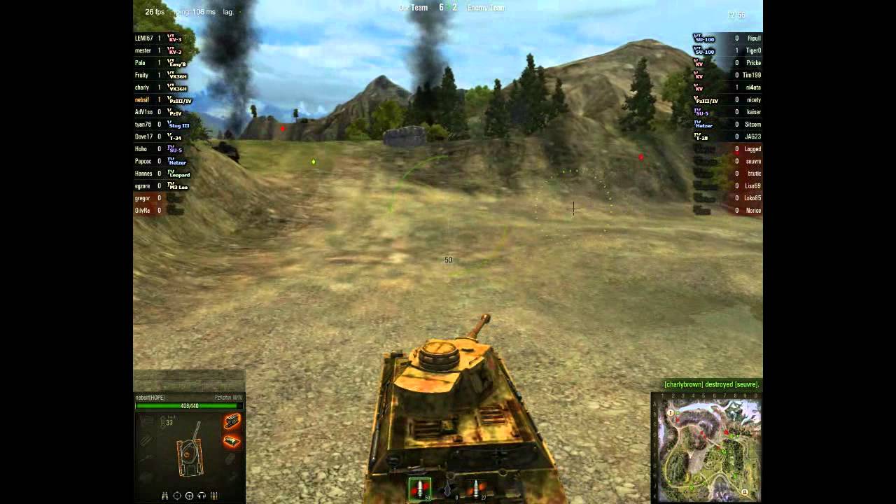 WOT PZ3/4 gameplay pewpew - YouTube