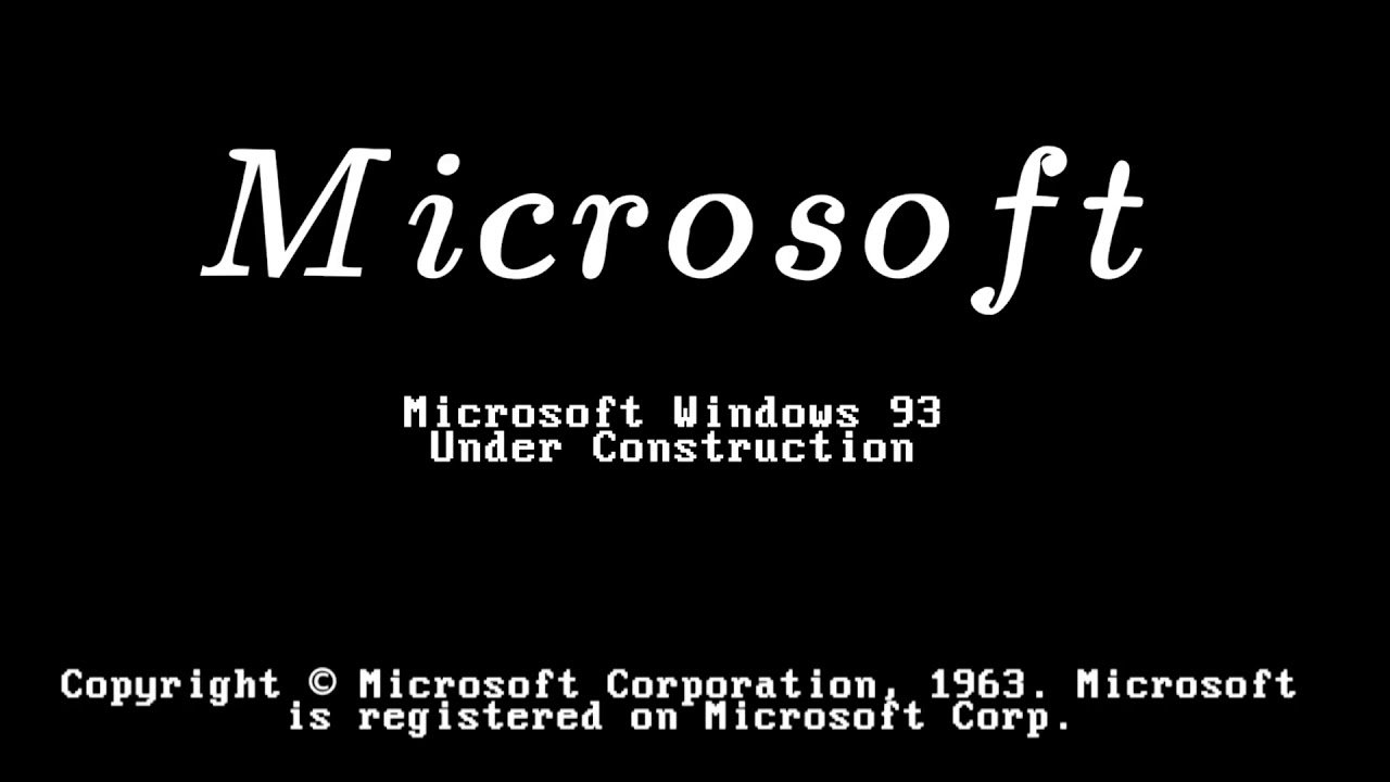 Windows Under Construction Versions (1960-1976/MY VERSION) - YouTube