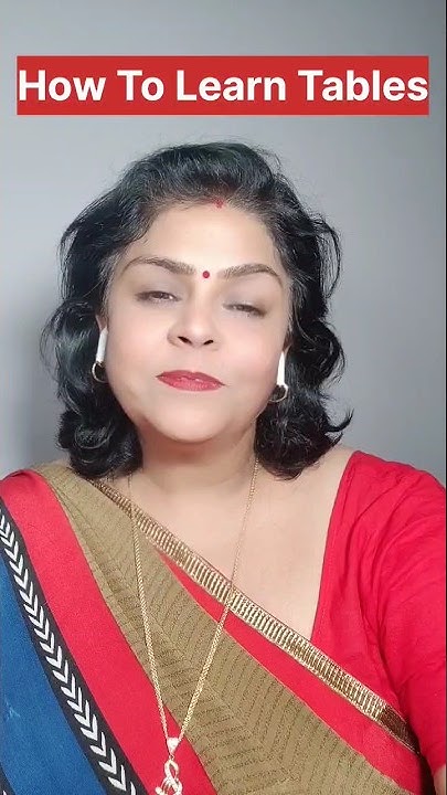 How To Learn Tables - YouTube