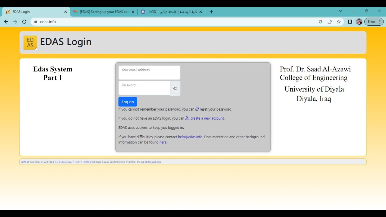 EdasAccountCreation- انشاء حساب جديد في الايداز - YouTube