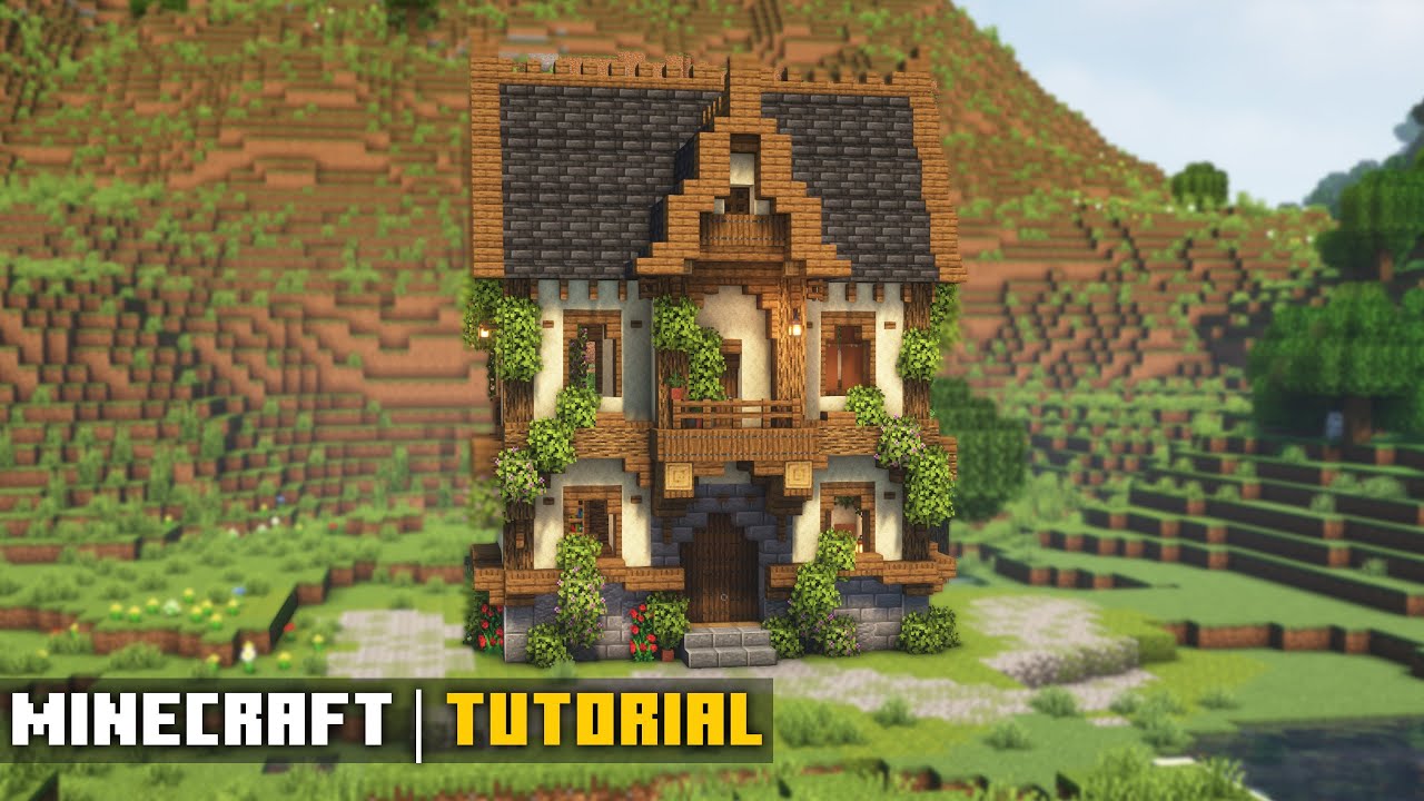 How to build small simple and cozy mansion in minecraft - YouTube