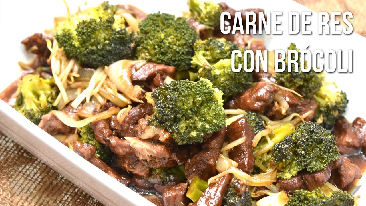 Carne de res con brócoli - YouTube