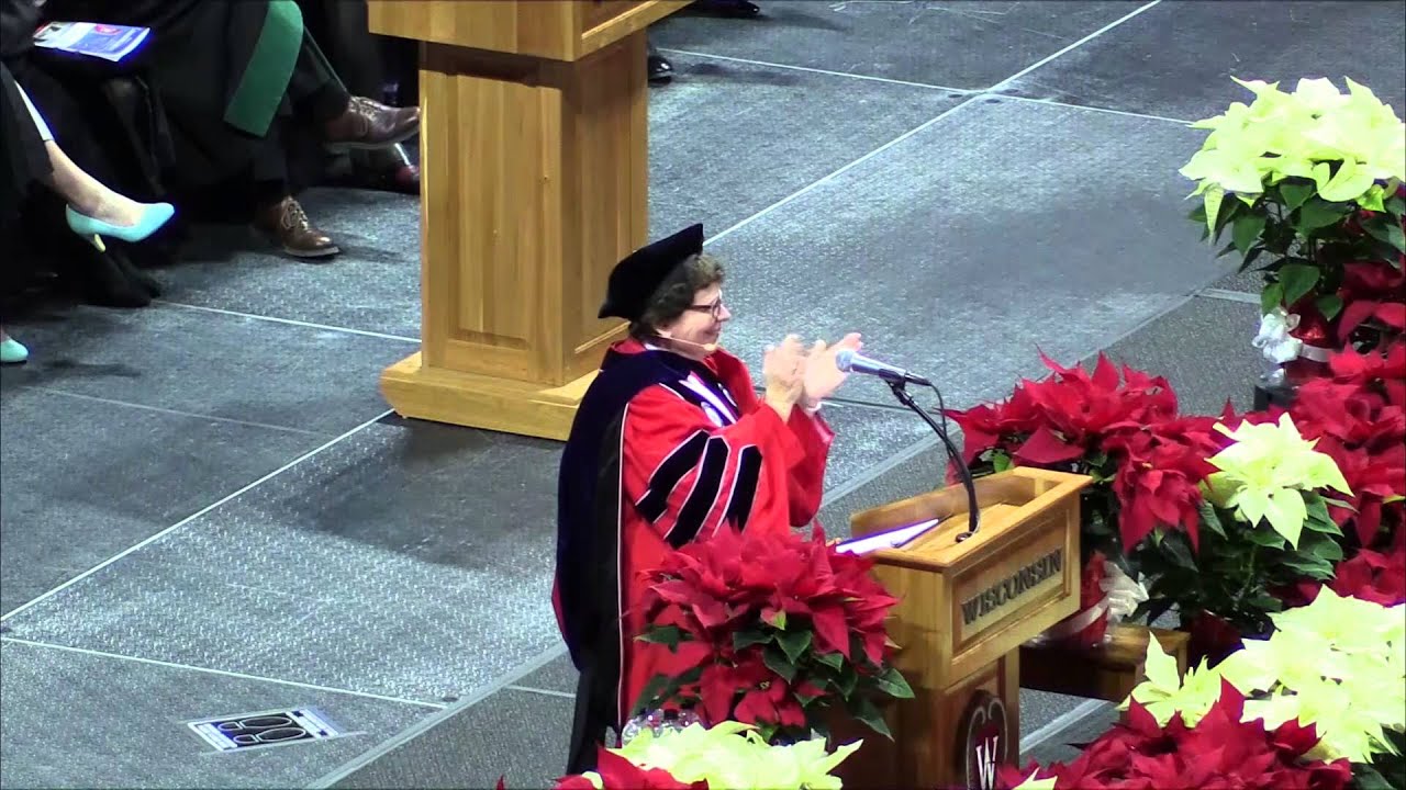 UW-Madison December 20, 2015 Commencement Ceremony - YouTube