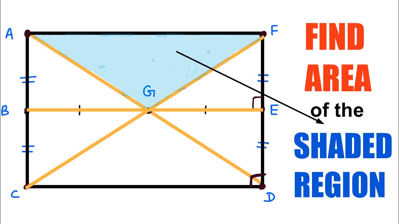 Area of Rectangle, Right angled Triangle| Shaded Region| Mensuration 2D ...