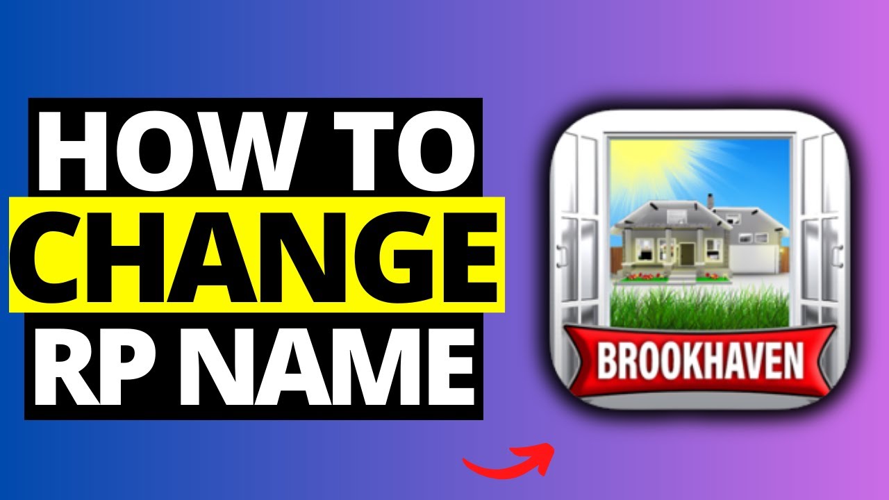 How To Change RP Name in Brookhaven - YouTube