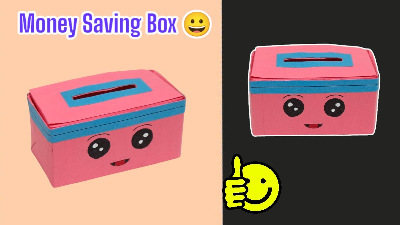 How to make Money Saving Box with Paper craft DIY at home || Origami ...