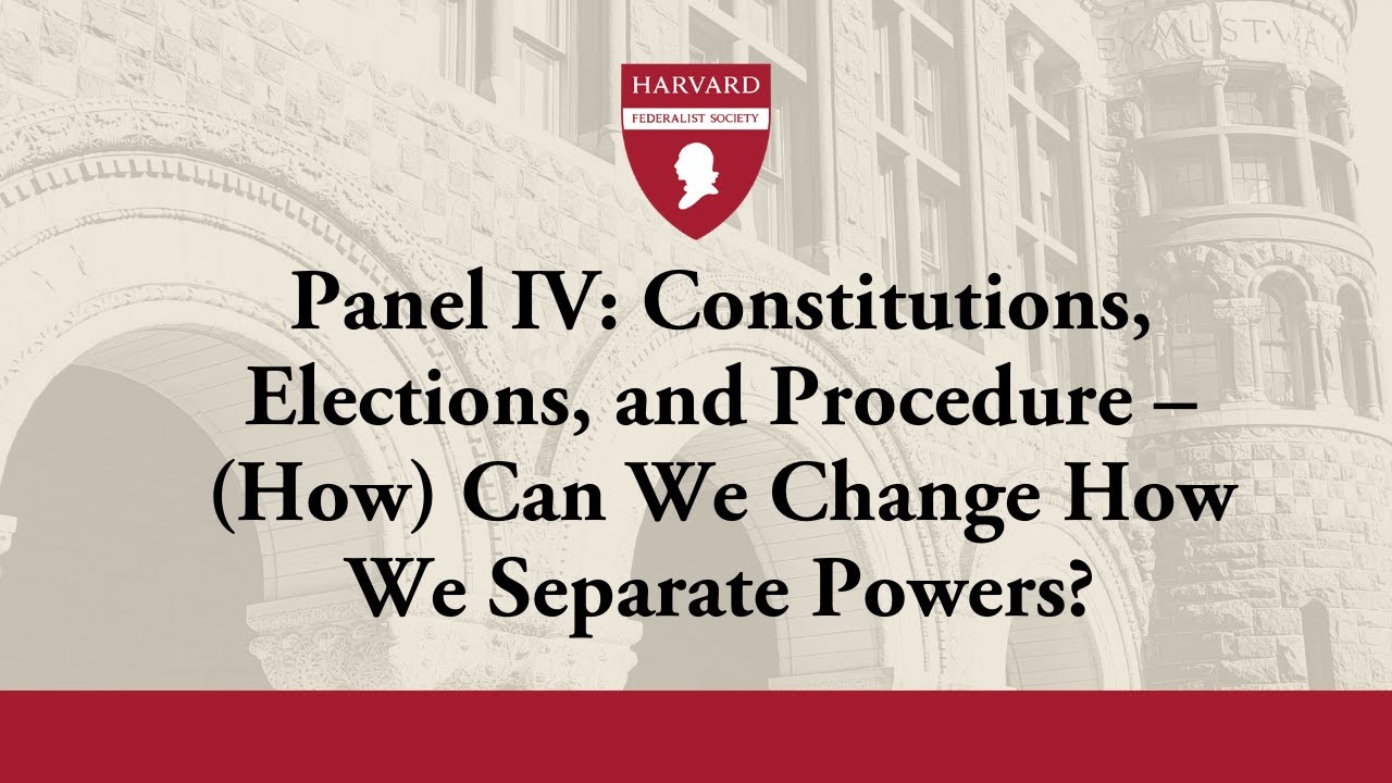 Panel IV: Constitutions, Elections, and Procedure [2024 National ...